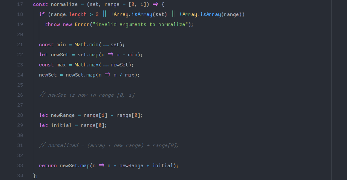 How To Normalize An Array To A Specific Range In Javascript 2019 10 24